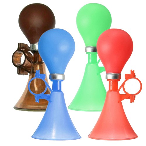 BICYCLE BELL LOUD CYCLE HOOTER HONKING AIR HORN STEEL PUSH SQUEEZE ...
