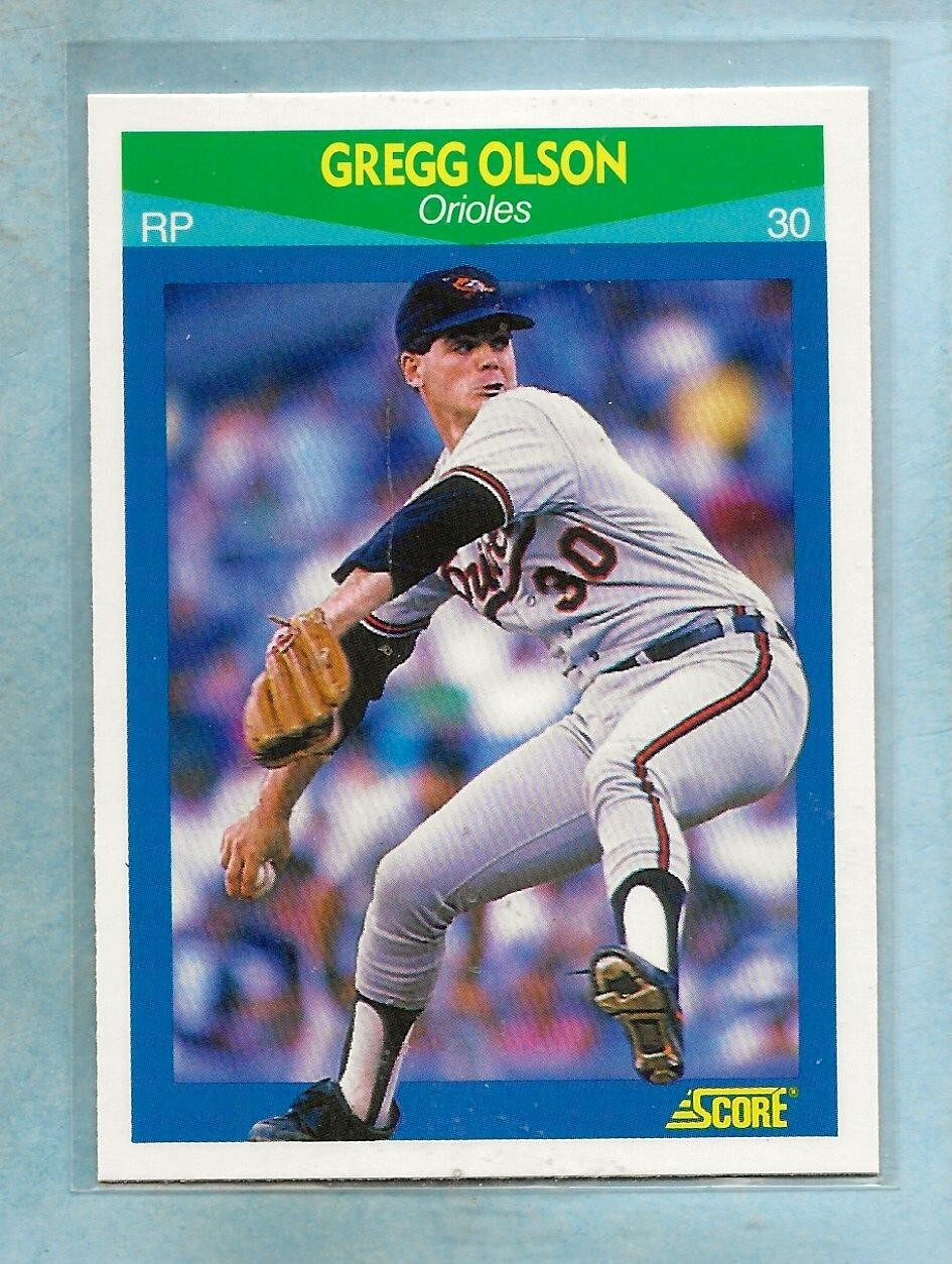 GREGG OLSON - 1990 Score "Rising Star" - #32 - Orioles - Comb. Shipping | eBay