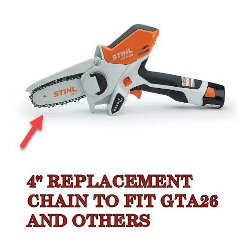 4" Chainsaw chain 1/4" .043 28DL For STIHL GTA 26 Blade Pruner Mini Saw ...