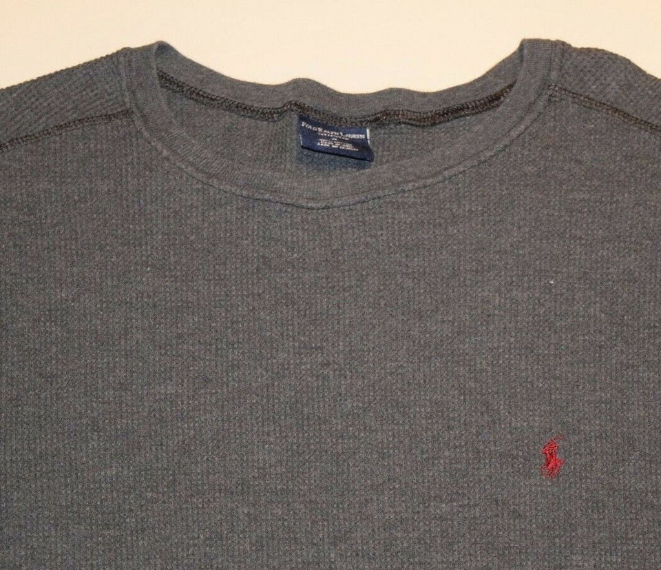 Mens Pre-Owned Size XL Ralph Lauren Polo Thermal Shirt In Excellent ...