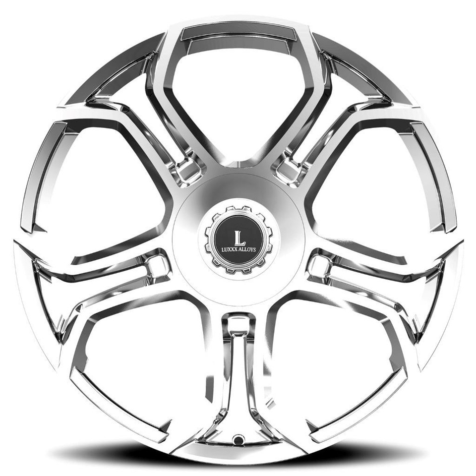 (Set-4) Lux 50 22x9 6x135 30mm Chrome Wheels Rims 22 Inch | eBay