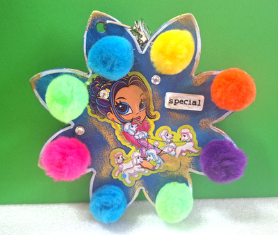 Lisa Frank Sticker Decorative Handcrafted Craft Art Christmas Ornament ...