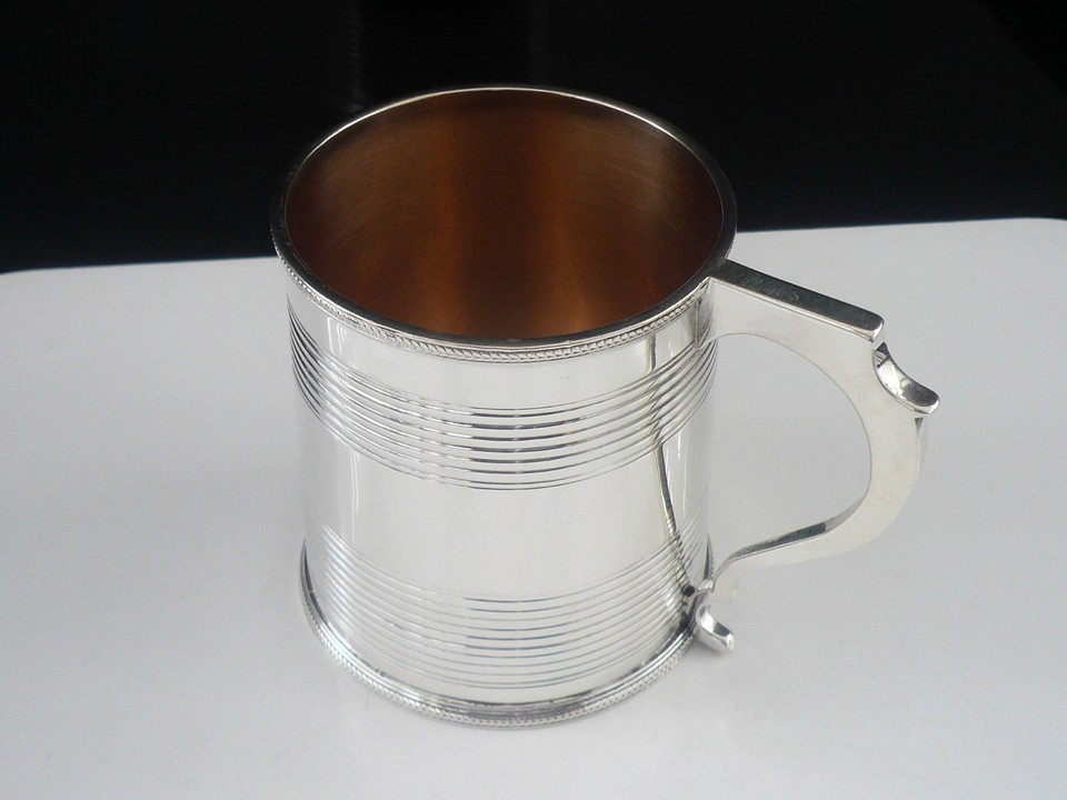 Antique Sterling Silver Tankard, Benjamin Preston, Hallmarked London ...