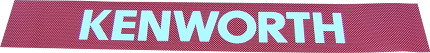 Kenworth windscreen decal - 1700 X 145 mm red/white; T4 T6 T9 C5 1 ...