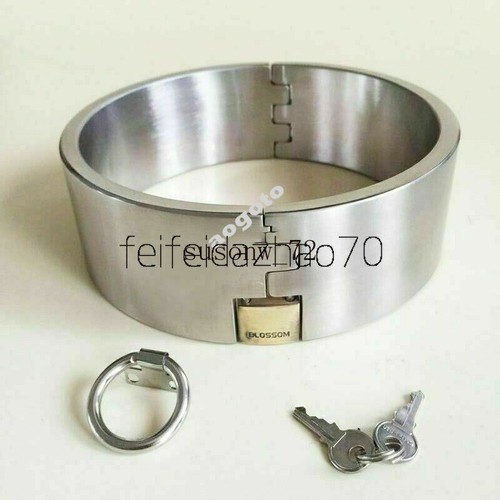 Duty Stainless Steel New 5CM Height Neck collar cuffs Lock Corset ...