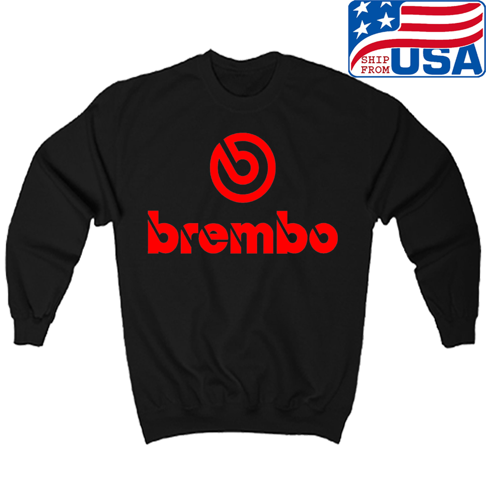 Brembo Racing Braking Logo Men's Black Crewneck Sweatshirt Size S-3XL ...