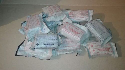 Lot x 11 Trauma Wound Dressing Army Bandage First Aid Kit Military USSR ...