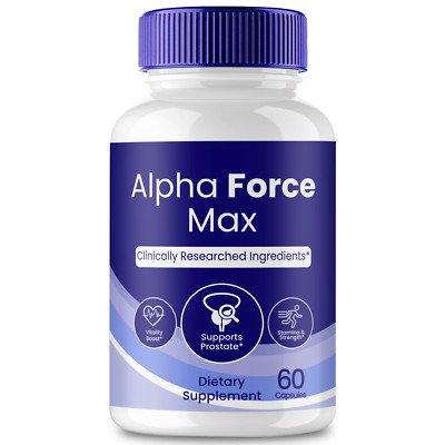 Alpha Force Max Prostate Health Supplement Pills - Prostate Capsules ...