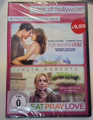 Für immer Liebe & Eat Pray Love [2 DVDs] | DVD 2 Filme - Neu & OVP | eBay