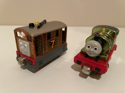 RARE Thomas Take Along Die-Cast Trains 60th Anniversary Metallic PERCY ...