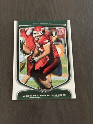 2009 Bowman Draft Picks White Parallel /299 #165 JONATHAN LUIGS Rookie ...