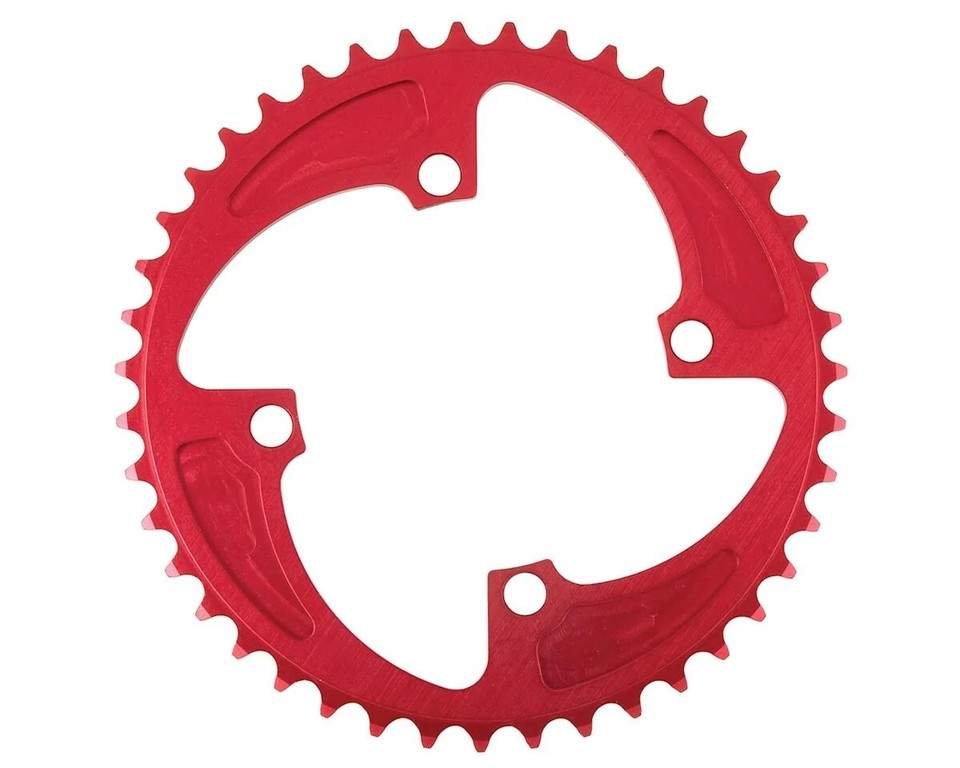 MCS BMX 4-BOLT 104mm CHAINRING GEAR USA MADE CNC 47T RED | eBay