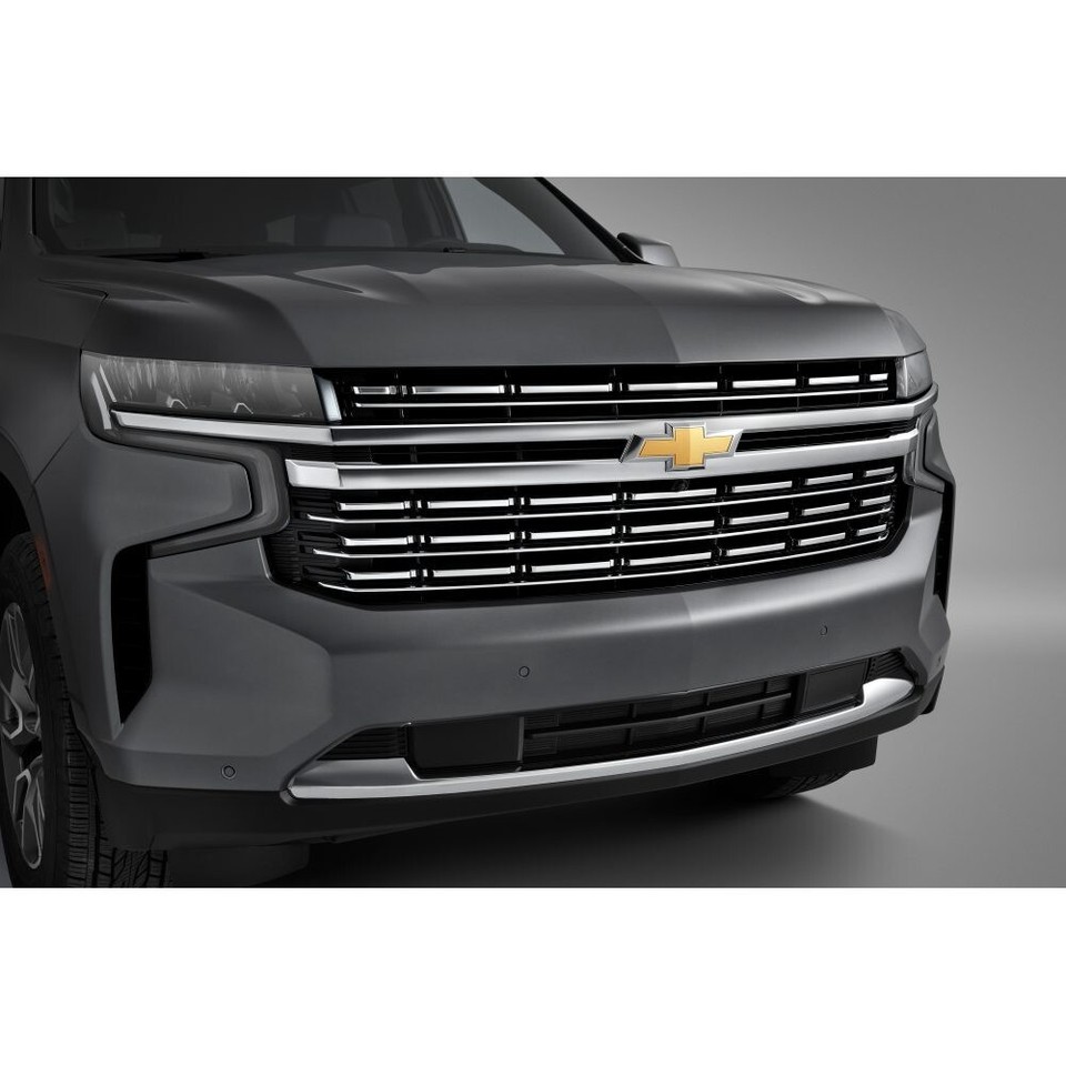 Front Grille Bright Chrome 2021-2023 Chevrolet Suburban Tahoe LS LT RST ...