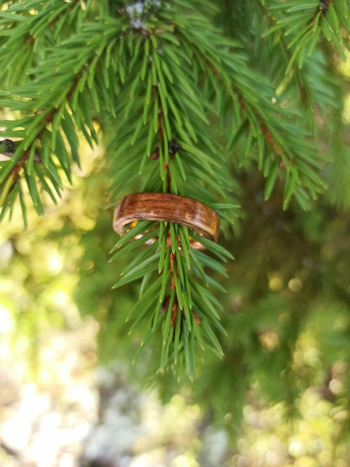 Brown Oak Wood Ring, Oak Band, Men, Women Wedding, Oak Jewelry | eBay