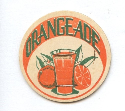 ORANGE ADE Generic Dairy Milk Bottle Cap. 1 5/8" | eBay