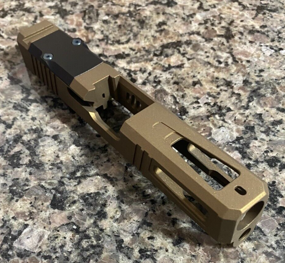 For Glock 19 custom Slide gen 1-3 NEW cerakote upper stripped Burnt ...