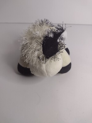 Ganz Webkinz Lil Kinz COW Plush 6" Stuffed Animal No Code White Black ...