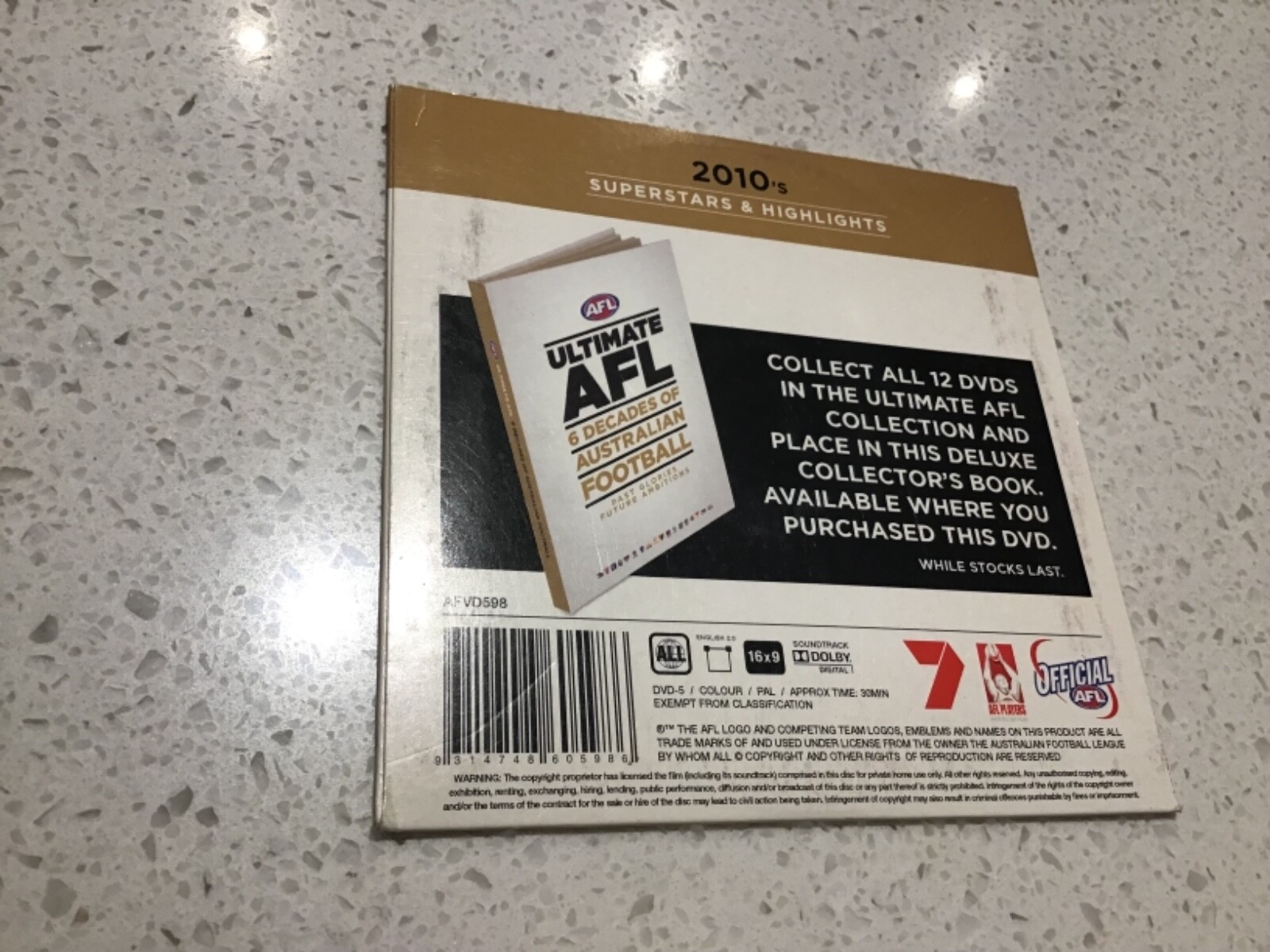 AFL DVD - 2010s MARKS AND GOALS,ULTIMATE AFL , 6 DECADES VGC- BARGAIN ...