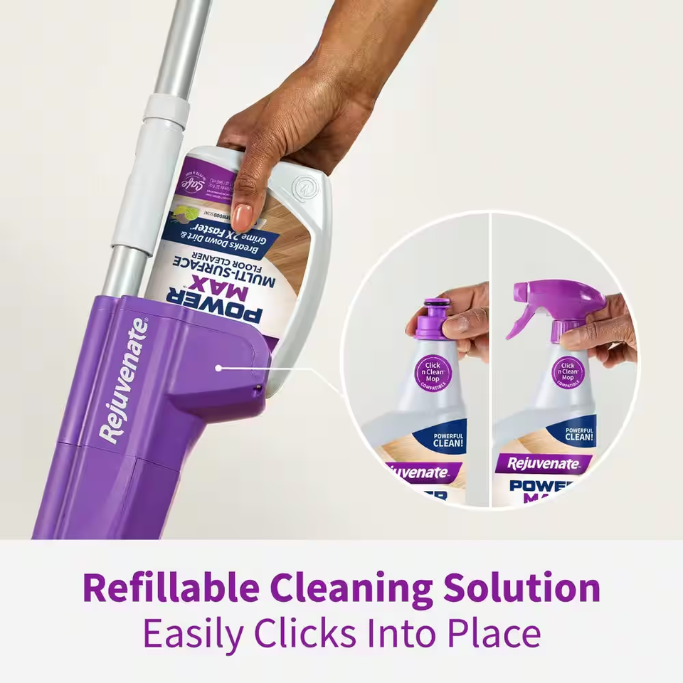 Click N Clean Multi-Surface Powermax Microfiber Spray Mop | eBay