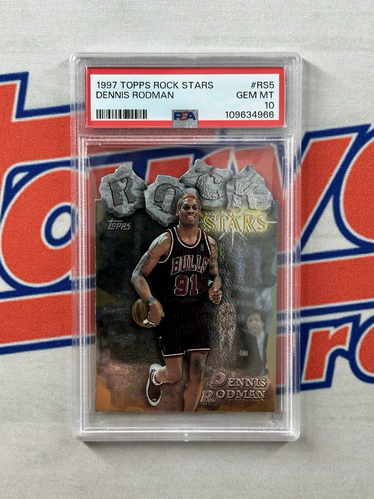 1997 Topps Rock Stars Dennis Rodman Die Cut #RS5 PSA 10 GEM MINT | eBay