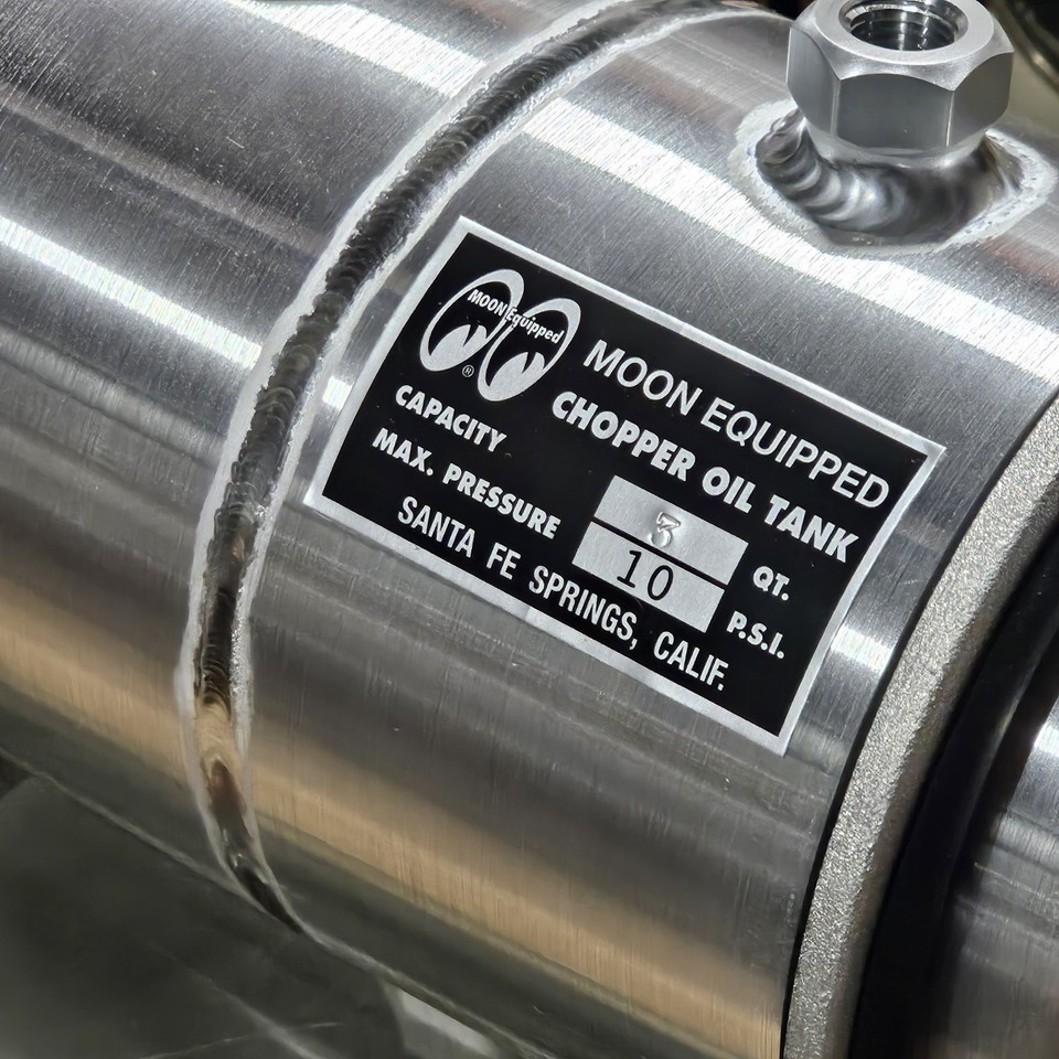 Mooneyes 3 Quart Tank Oil Bag Chopper Motorcycle Fuel Gasser Hot Rod ...