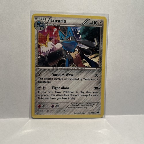 Pokémon 2016 TCG Lucario Fates Collide 63/124 Cosmos Holo Rare ...