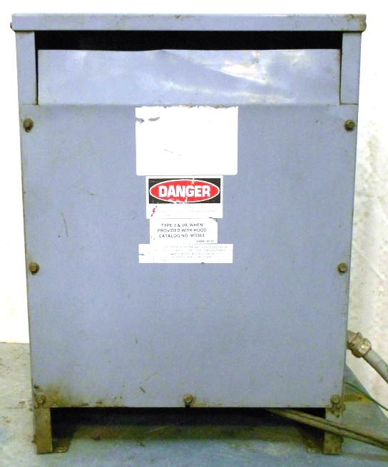 SQUARE D TRANSFORMER - STEP DOWN - 480V, 1 PHASE, WS363, APPROX 16" X ...