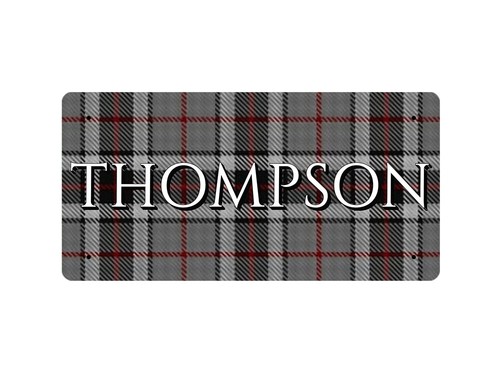 Thompson (Thompson Grey Tartan) - Metal Sign | eBay