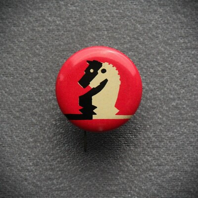 CHESS Knight Pin Badge (0377) | eBay