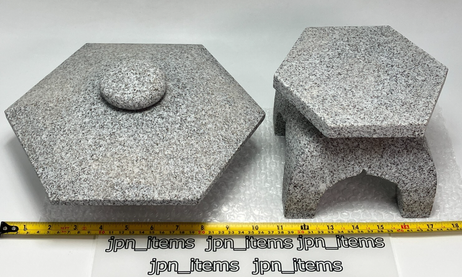 Gray Stone Lantern Yukimi Tourou Small Granite Japanese Garden Ornament ...