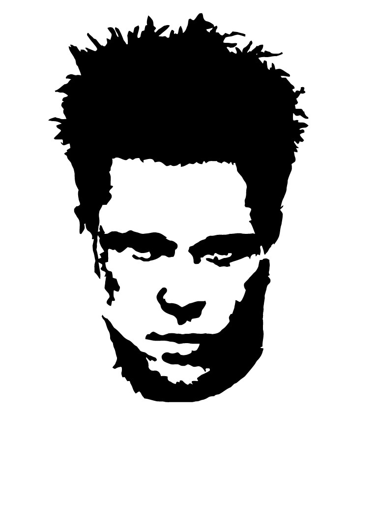 Plantilla De Tyler Durden David Fincher Brad Pitt Fight Club Tyler