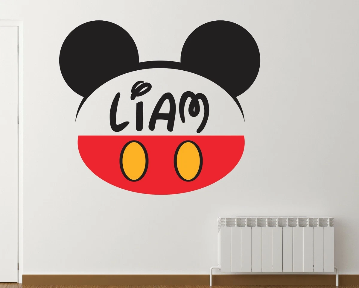 Mickey Mouse Name Stickers