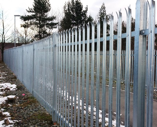 Galvanised Palisade Fencing Heavy Duty 2.4m high (Price is per Running ...