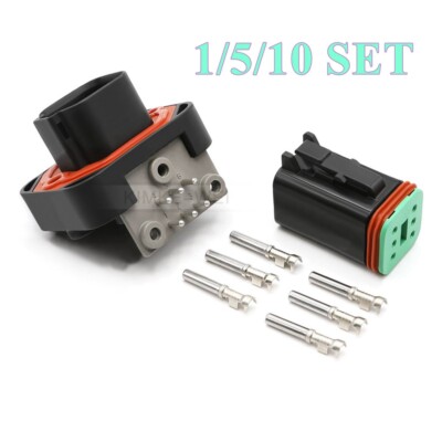 6 Pin Deutsch DT13/06 PCB Panel Male&Female Connector Kit DT13-6PB/DT06 ...