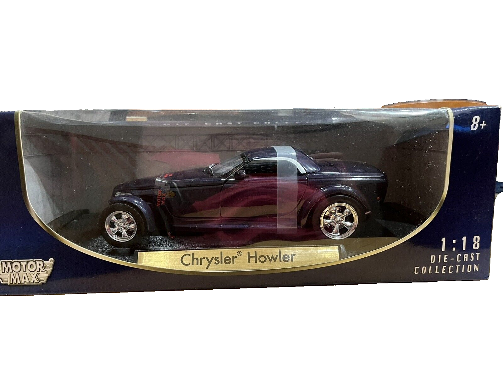 IMPERFECT - Dark Purple Chrysler Howler Concept Car - Motor Max 1/18 ...