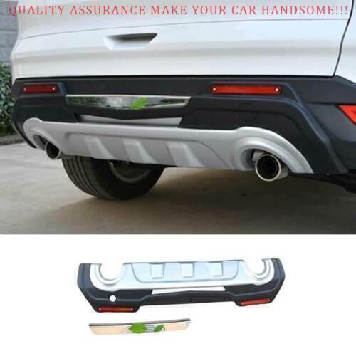 For Ford Escape Kuga 2017-2019 White Black Rear Bumper Diffuser Spoiler ...