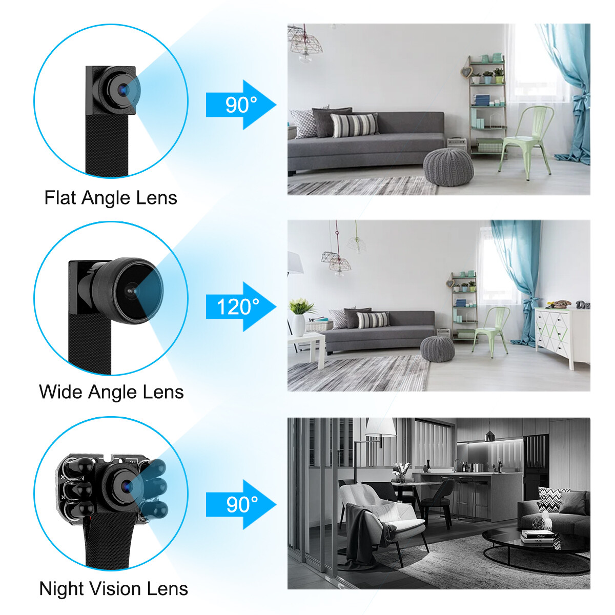 1080P Wireless WiFi Mini Camera Recorder DIY IP Home Security Cam ...