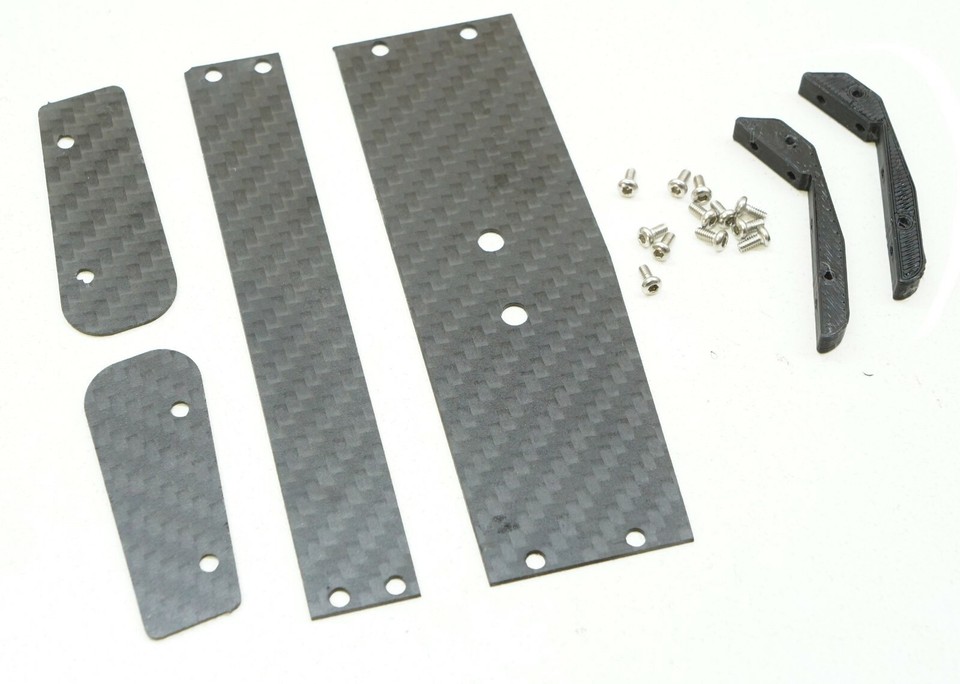 AJC Mods Upgrade Carbon Fiber Rear Wing Spoiler for Losi Mini-B 2.0 1/ ...