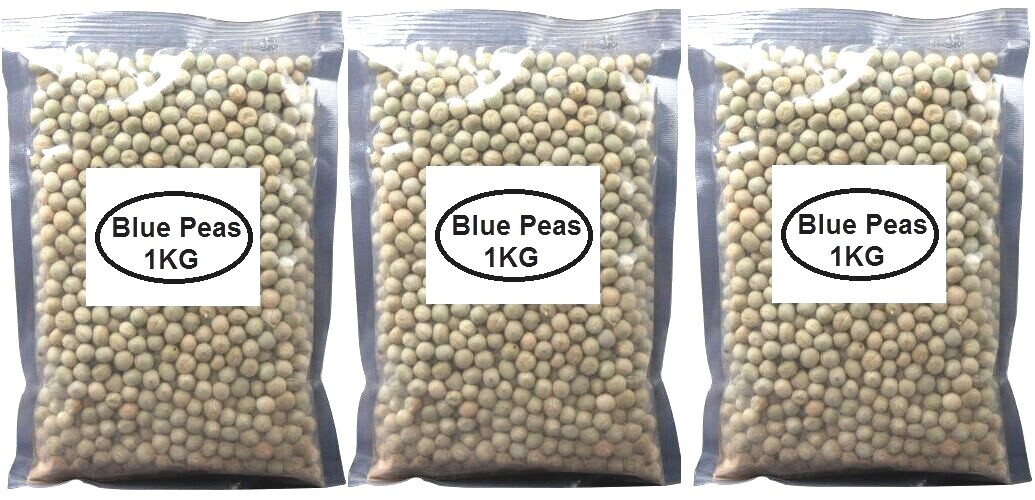 3kg - 3 Packs x 1kg - Blue Peas Dried Whole Blue Green Peas - Dried ...
