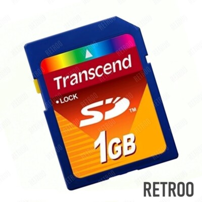 Transcend SD 1GB Memory Card Secure Digital Mobile Phones/Cameras ...