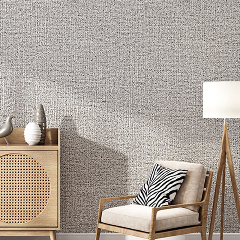5X Thicken Self Adhesive Thermal Insulation Wallpaper Linen Plain Wall ...