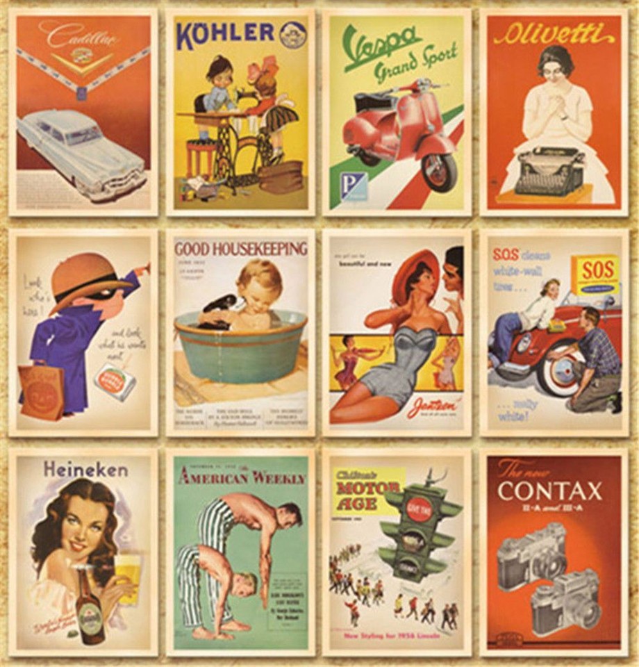 Lot of 32 Duplicate Postcards Advertising Album Poster Slogan History ...