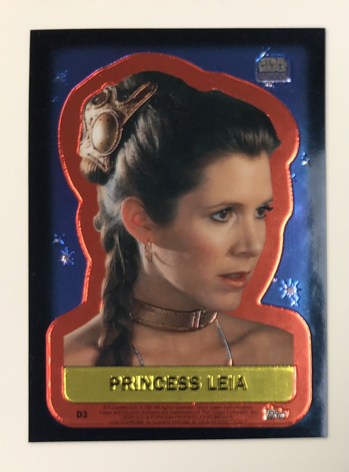 1999 Star Wars Chrome Archives PRINCESS LEIA Double Sided Chrome Card # ...