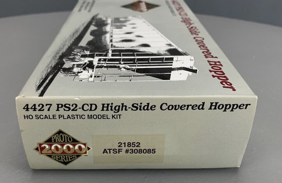HO Proto 2000 21852 4427 PS2-CD High-Side Covered Hopper ATSF #308085 ...