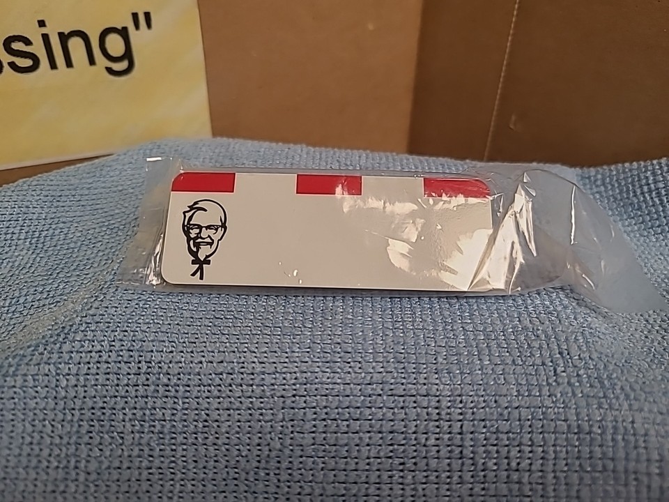 KFC Kentucky Fried Chicken Name Tag Badge Employee *NEW BLANK | eBay