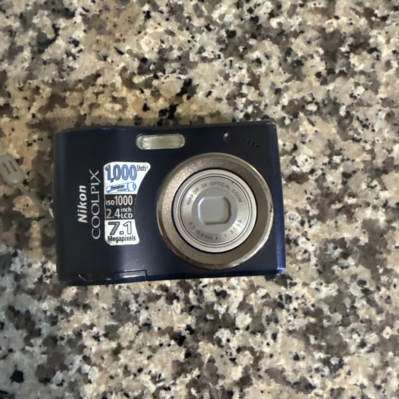 Nikon Coolpix L14 7.1 Megapixel Digital Camera - Navy Blue - Tested ...