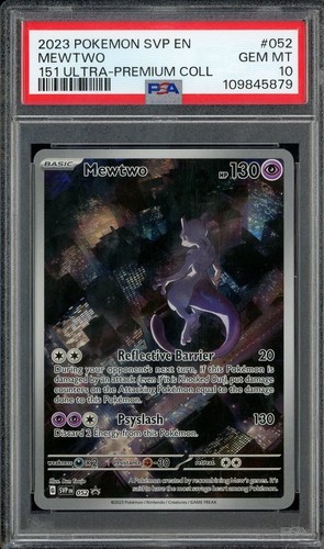 2023 Pokemon SVP EN 151 Ultra Premium Colleciton #052 Mewtwo PSA 10 GEM ...