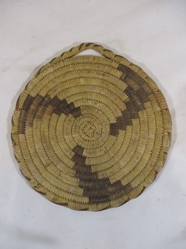 Vintage - Native American Navajo - Basket Weave - Coiled Trivet - 6¼ ...