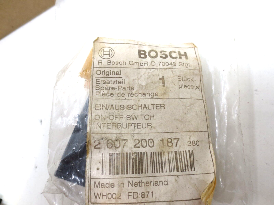 BOSCH 2607200187 ON-OFF SWITCH | eBay