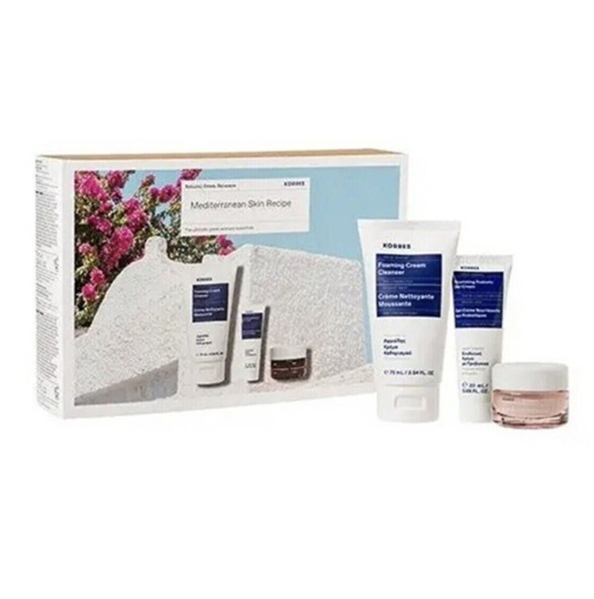 KORRES Mediterranean Skin Recipe - 3 Piece Set - Cleanser & Creams ...